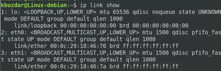 Listigu Retajn Interfacojn en Debian 10 10443_2