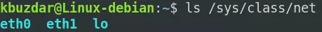 Listaðu netviðmót í Debian 10 10443_6