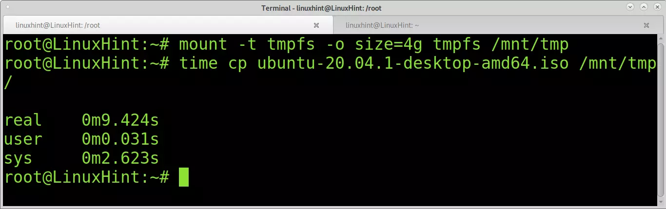 Linux-da Ramdisk necə yaradılır 10458_5