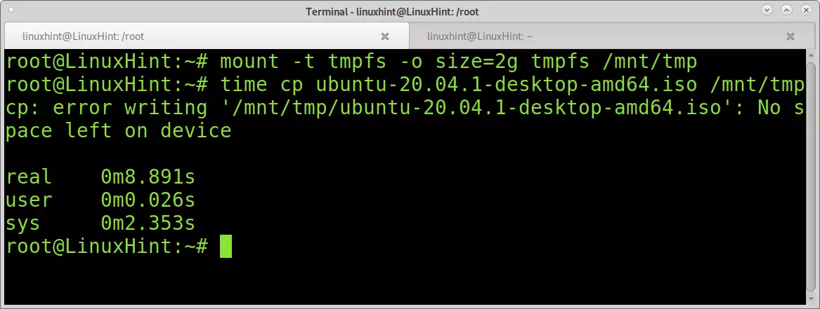 Как да създадете Ramdisk в Linux 10458_8