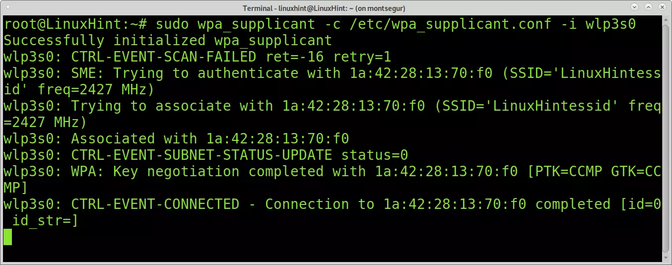 WPA_Supplicant નો ઉપયોગ કેવી રીતે કરવો 10461_4