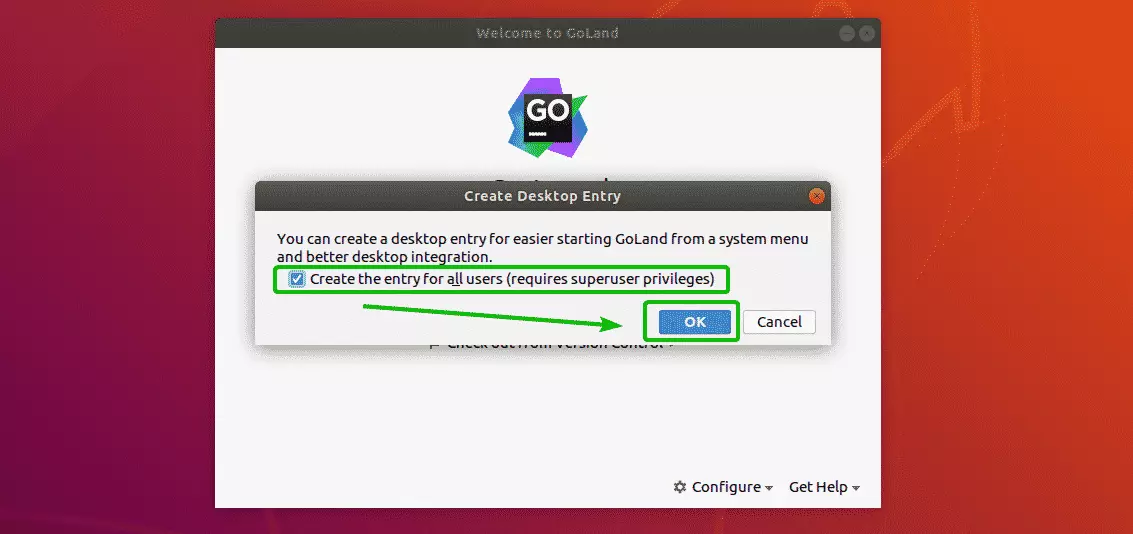 ئۇبۇنتۇغا Jetbrains GoLand Go IDE نى قاچىلاڭ 10464_21