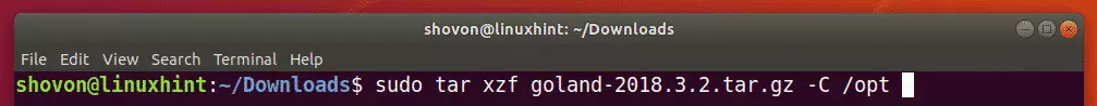 Faʻapipiʻi Jetbrains GoLand Go IDE ile Ubuntu 10464_8