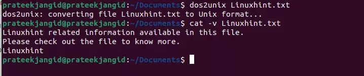 Linux دىكى ھۆججەتتىن كونترول M نى ئۆچۈرۈڭ 104_3