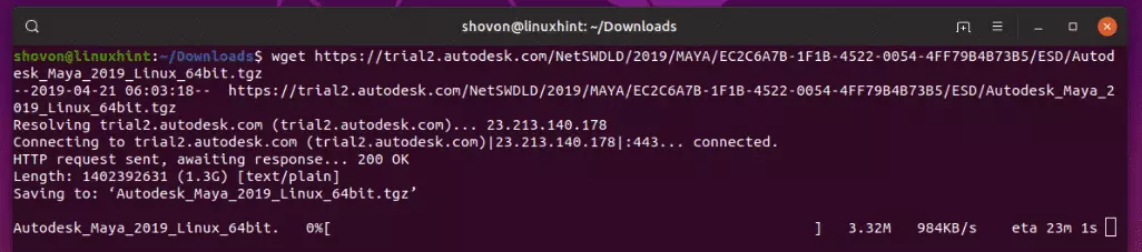 Kako namestiti Autodesk Maya 2019 na Ubuntu 19.04 z uporabo NVIDIA GPE 10545_23