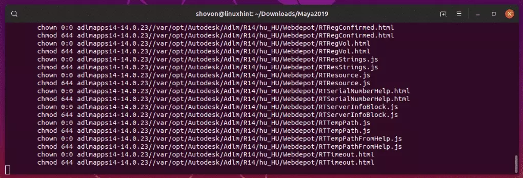 Otu esi etinye Autodesk Maya 2019 na Ubuntu 19.04 site na iji NVIDIA GPU 10545_31
