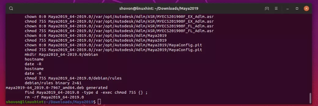 Kako instalirati Autodesk Maya 2019 na Ubuntu 19.04 koristeći NVIDIA GPU 10545_32