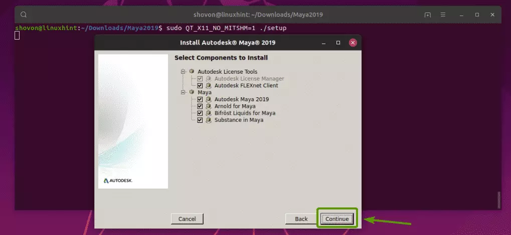 Como instalar Autodesk Maya 2019 en Ubuntu 19.04 usando GPU NVIDIA 10545_50