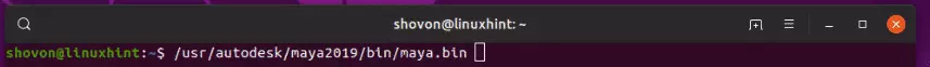 NVIDIA GPU ярдәмендә Ubuntu 19.04-та Майя 2019-ны ничек урнаштырырга 10545_64