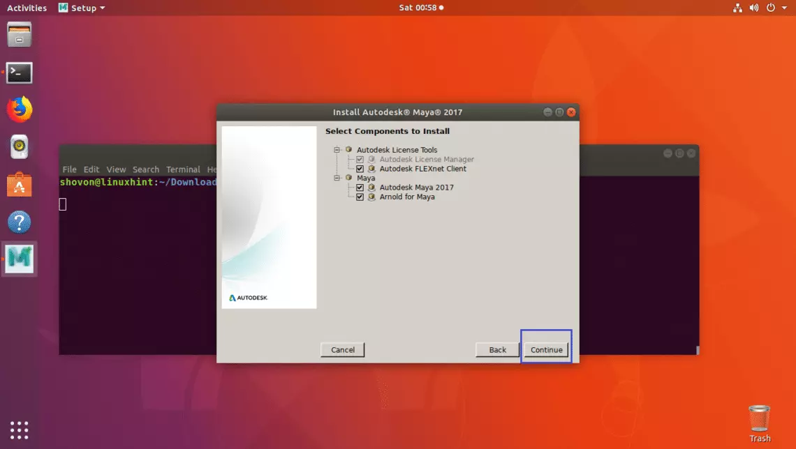 Instalējiet Autodesk Maya operētājsistēmā Ubuntu 18.04 10546_48