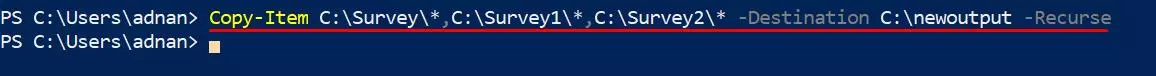 PowerShell တွင် ဖိုင်များကို ကူးယူပါ။ 10563_11