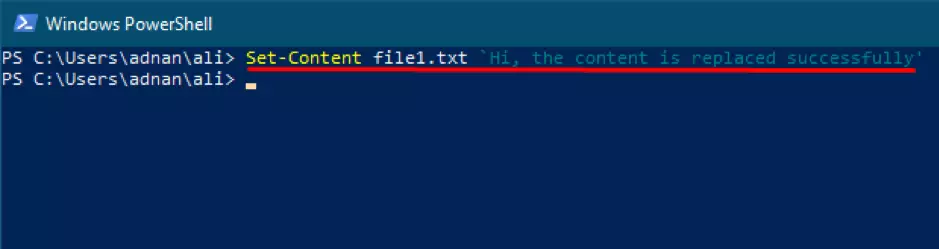 ஒரு புதிய உரை கோப்பை உருவாக்கி அதை PowerShell இல் எழுதவும் 10566_4