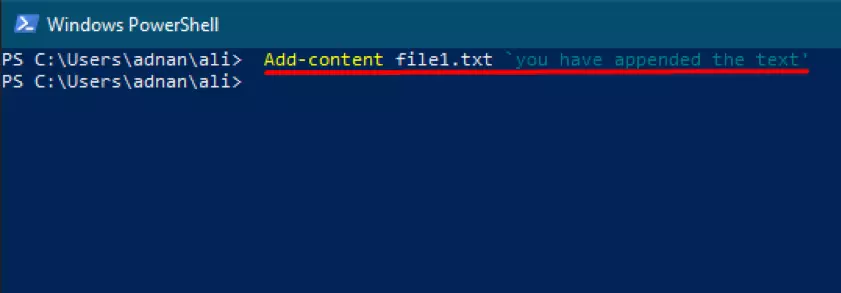 Ustvarite novo besedilno datoteko in pišite vanjo v PowerShell 10566_6