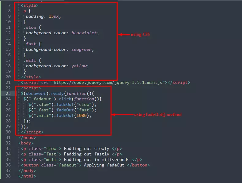 JQuery Fading Metodes verduidelik 10577_4