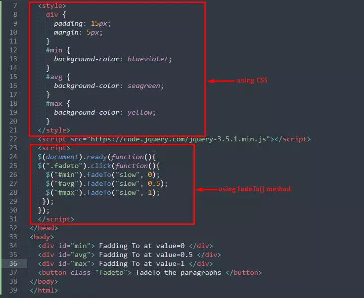 JQuery மறைதல் முறைகள் விளக்கப்பட்டுள்ளன 10577_7