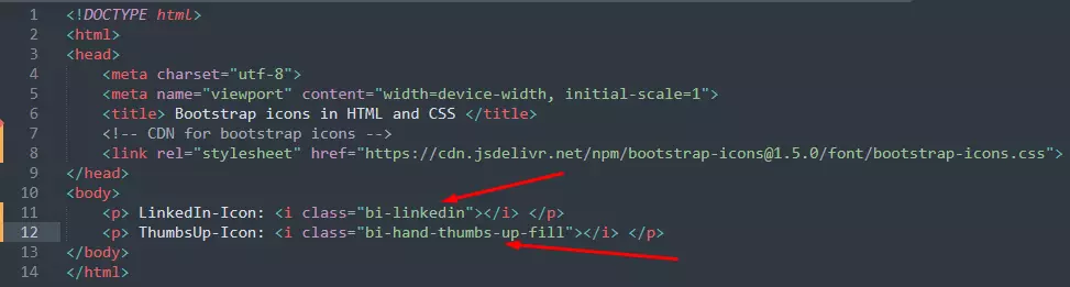 Come aggiungere icone Bootstrap in HTML e CSS 10586_2