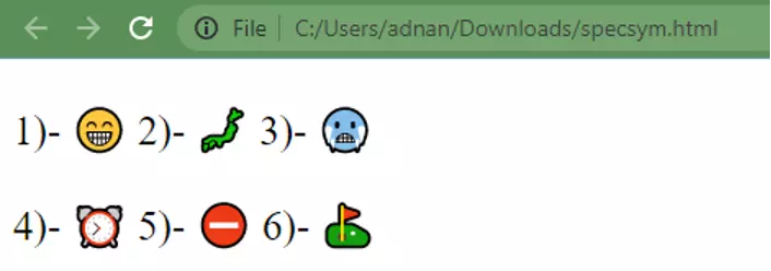 HTML ۾ Emojis ڪيئن استعمال ڪجي 10589_2