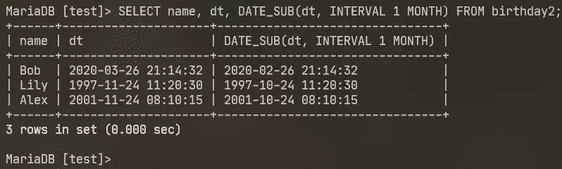 MySQL-MariaDB दिनांक और समय के साथ कार्य करना 10617_22