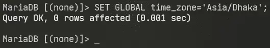 ເຮັດວຽກກັບ MySQL-MariaDB Time Zones 10618_10