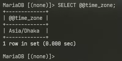 Paggawa gamit ang MySQL-MariaDB Time Zones 10618_11