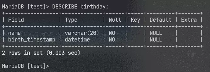 ເຮັດວຽກກັບ MySQL-MariaDB Time Zones 10618_16