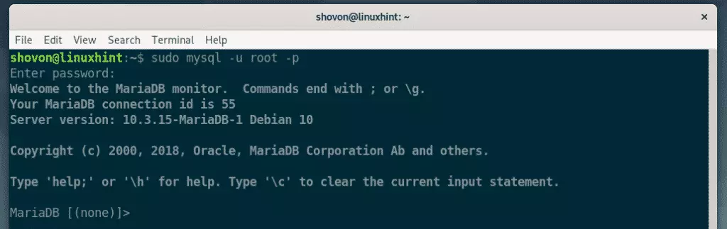 Инсталиране на MySQL/MariaDB на Debian 10 10622_26