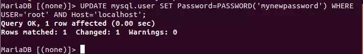 Як змяніць пароль карыстальніка MySQL 10626_5