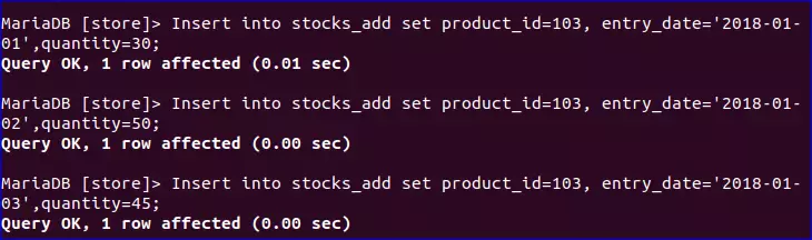 Học các trình kích hoạt MariaDB 10627_10