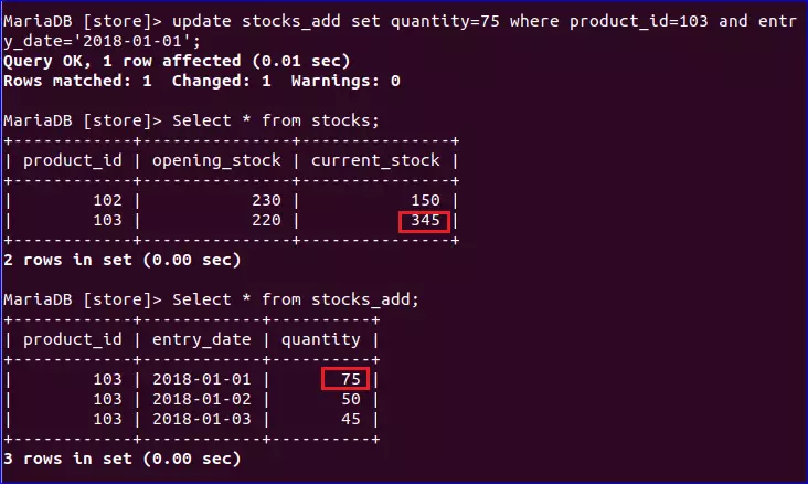 Učenje sprožilcev MariaDB 10627_15