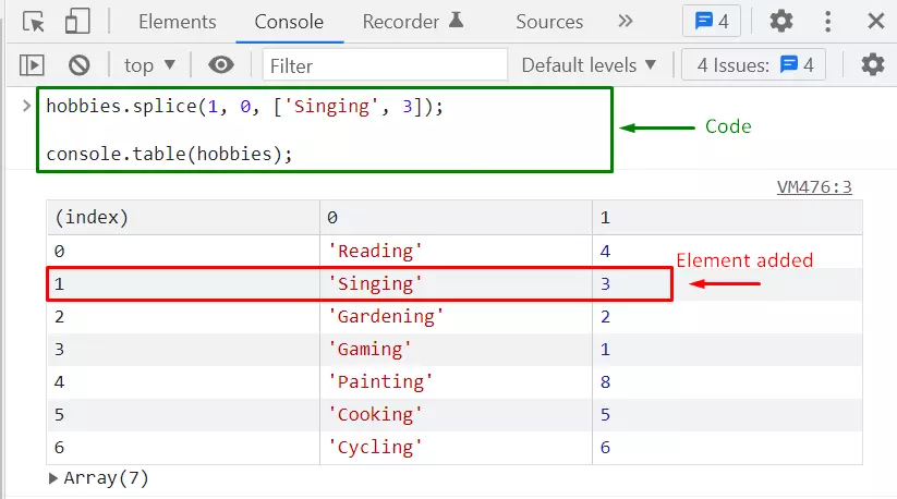 Hvernig virkar Nested Array í JavaScript 10657_6