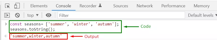 Yadda ake canza array zuwa kirtani a JavaScript 10660_1