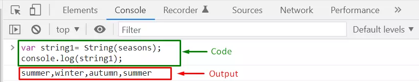 Yadda ake canza array zuwa kirtani a JavaScript 10660_6