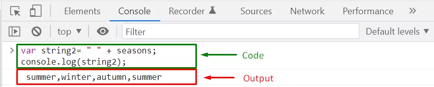 Sådan konverteres array til streng i JavaScript 10660_7