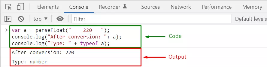 Sådan konverteres streng til flydende i JavaScript 10666_3