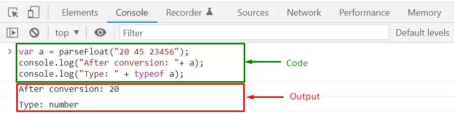 Sådan konverteres streng til flydende i JavaScript 10666_6