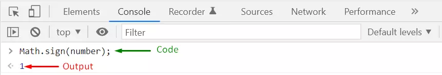 JavaScript Math.sign () ئۇسۇلى | چۈشەندۈرۈلدى 10670_2