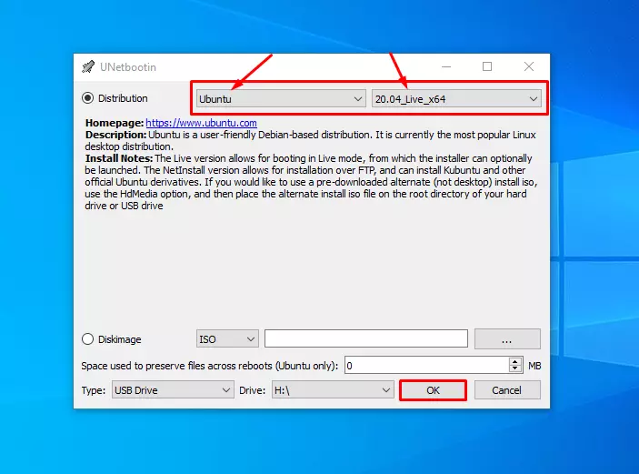 วิธีสร้าง Ubuntu Bootable USB ใน Windows 10 1068_3