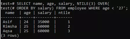 PostgreSQL NTILE funkcija prozora 10697_5