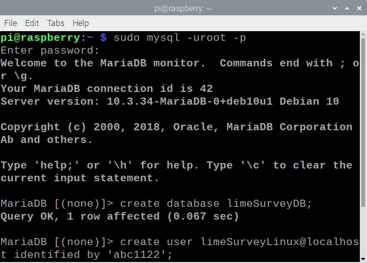 Konfigureer LimeSurvey op Raspberry Pi 10744_7