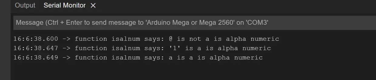 Arduino တွင် ဇာတ်ကောင်လုပ်ဆောင်ချက်များ 10764_20