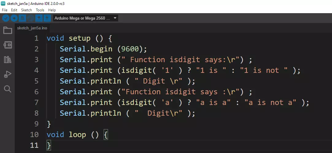 Mga function ng character sa Arduino 10764_3