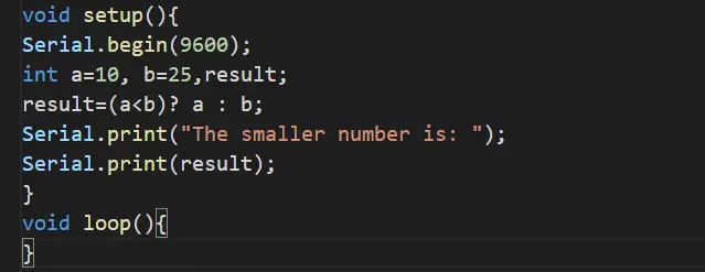 Wat binne de betingsten operators yn Arduino? Ferklearje mei foarbylden. 10771_4