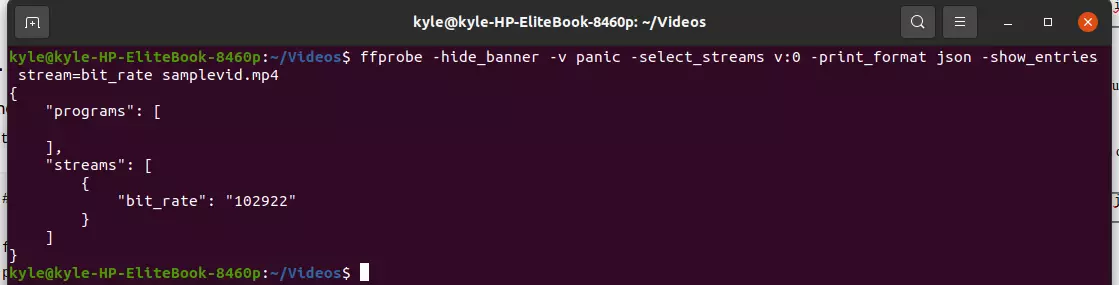 ffprobe Linux Command Isibonelo Ukusetshenziswa 1082_16