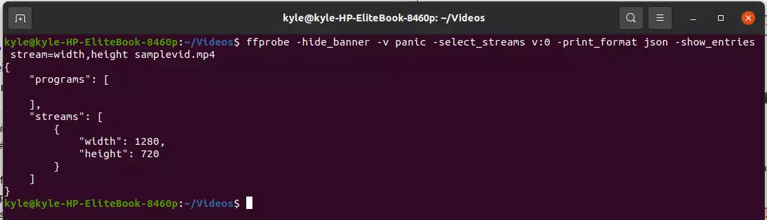 ffprobe Linux Command Isibonelo Ukusetshenziswa 1082_19