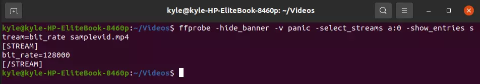 ffprobe Linux Command Isibonelo Ukusetshenziswa 1082_5