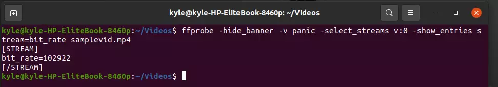 ffprobe Linux Command Isibonelo Ukusetshenziswa 1082_6
