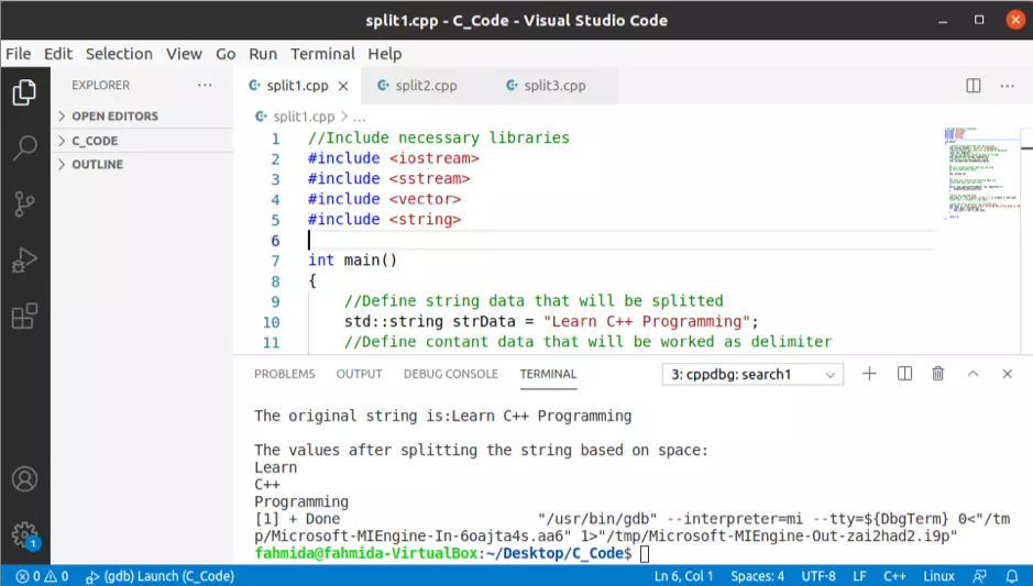 Faʻafefea ona vaeluaina le manoa i le C++ 10839_1