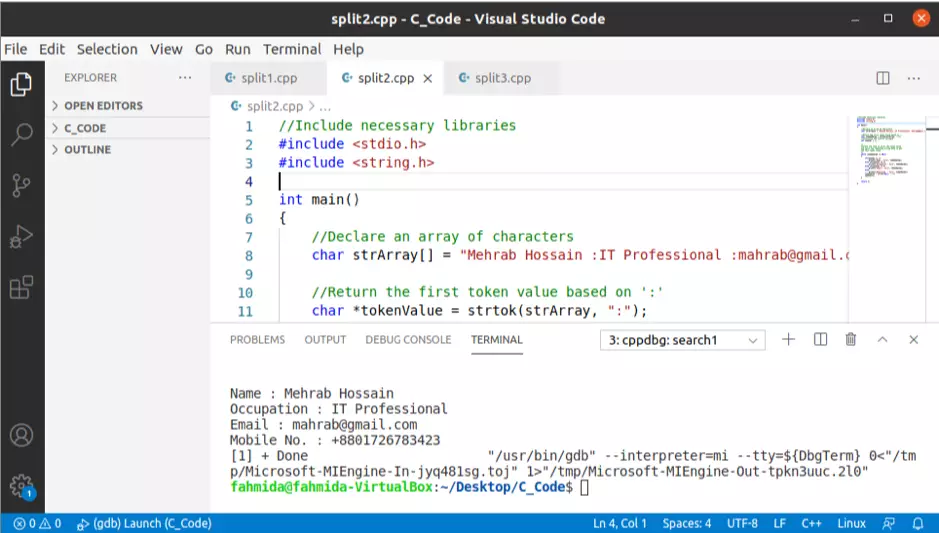 Faʻafefea ona vaeluaina le manoa i le C++ 10839_2