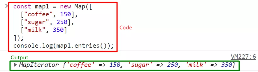 Karta obýektiniň usullary javascript-de nähili işleýär | Mysallar bilen düşündirilýär 11002_11