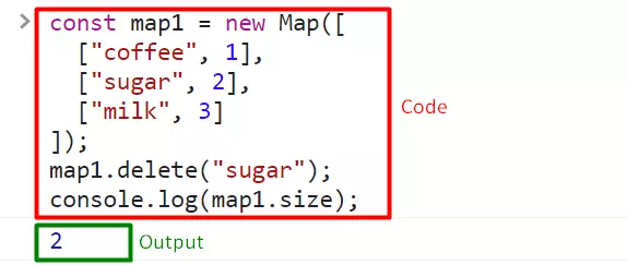 Kako metode predmeta Map delujejo v javascriptu | Razloženo s primeri 11002_5